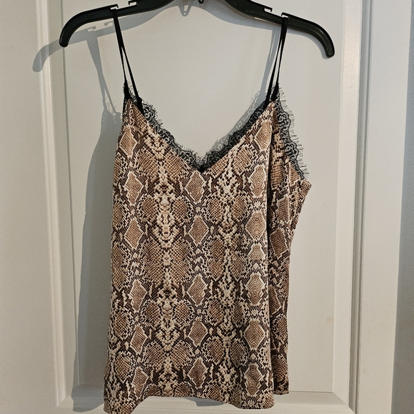 Anine Bing | Tops | Nwt Anine Bing Silk Animalsnake Skin Print Camisol Small Petite Host Pick ...